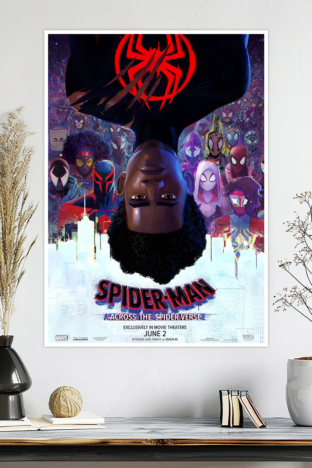 Miles Morales Spider Man Across The Spider Verse Marvel Poster