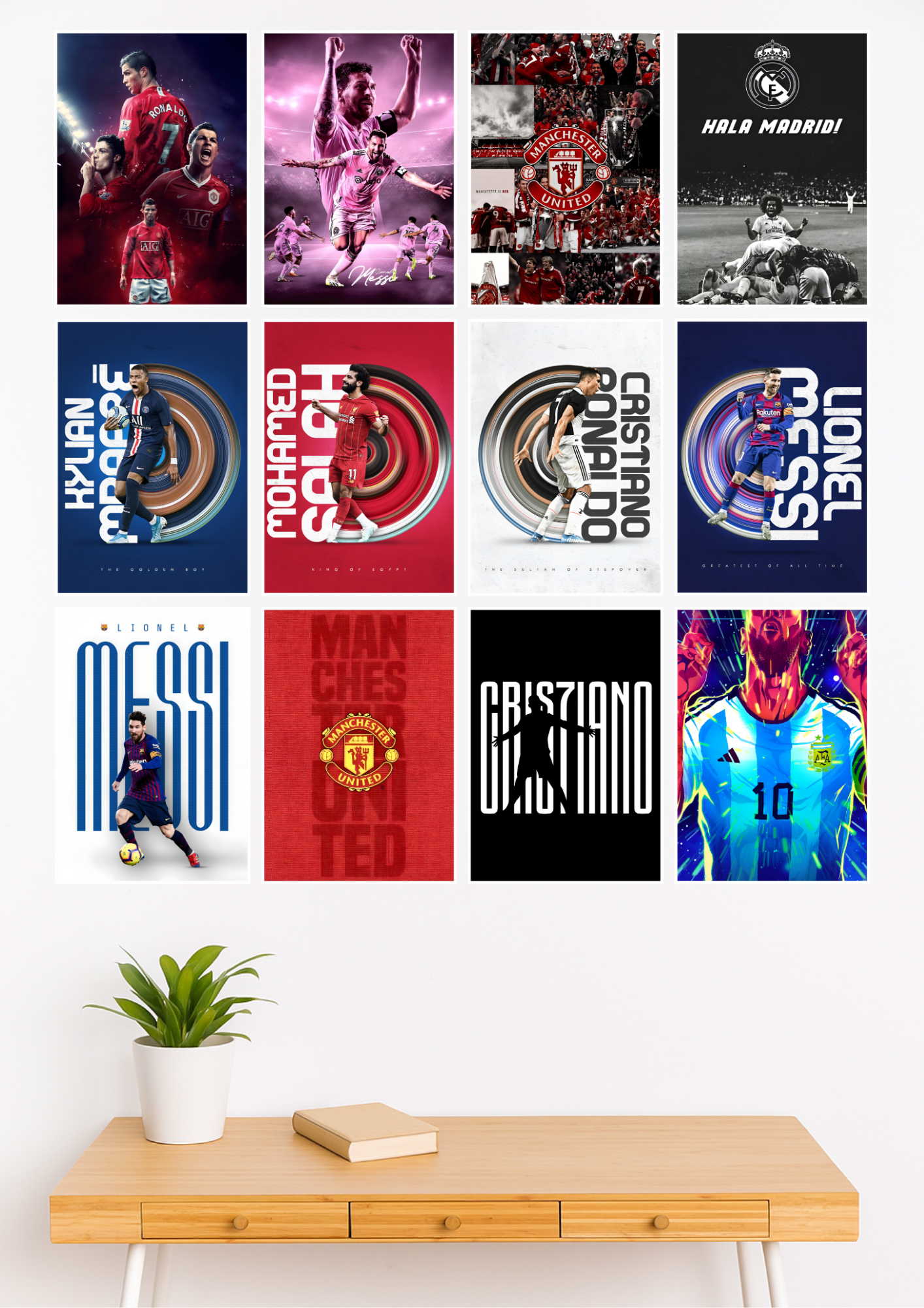 Footballer poster set | Football | Sports – ThePosterPalette