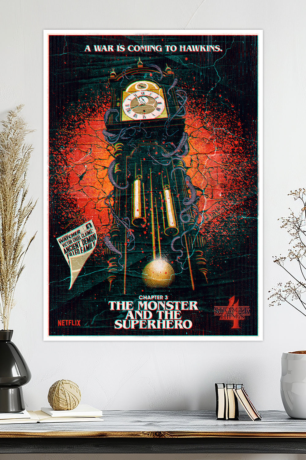 Stranger Things | Grandfather Clock | TV-Series Poster – ThePosterPalette