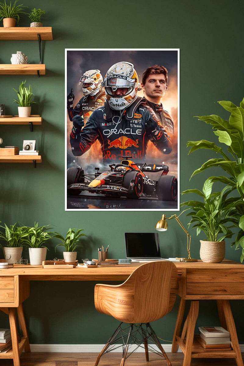 Max Verstappen | Red Bull Racing | F1 Racing Poster – ThePosterPalette