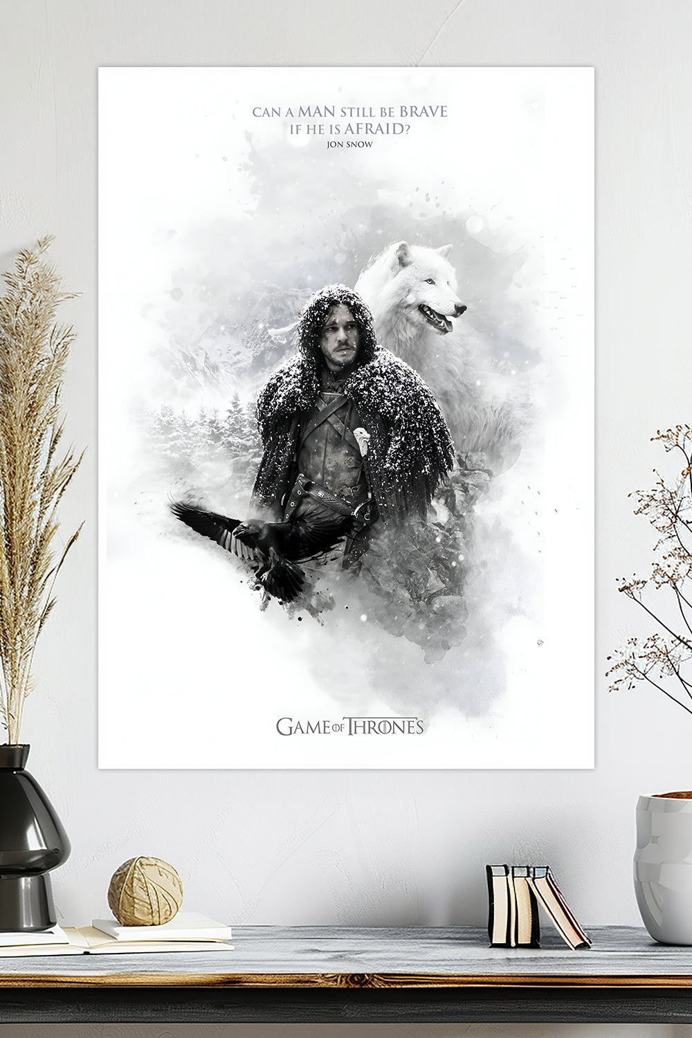 Jon Snow & Ghost | Game of Thrones | TV-Series Poster – ThePosterPalette