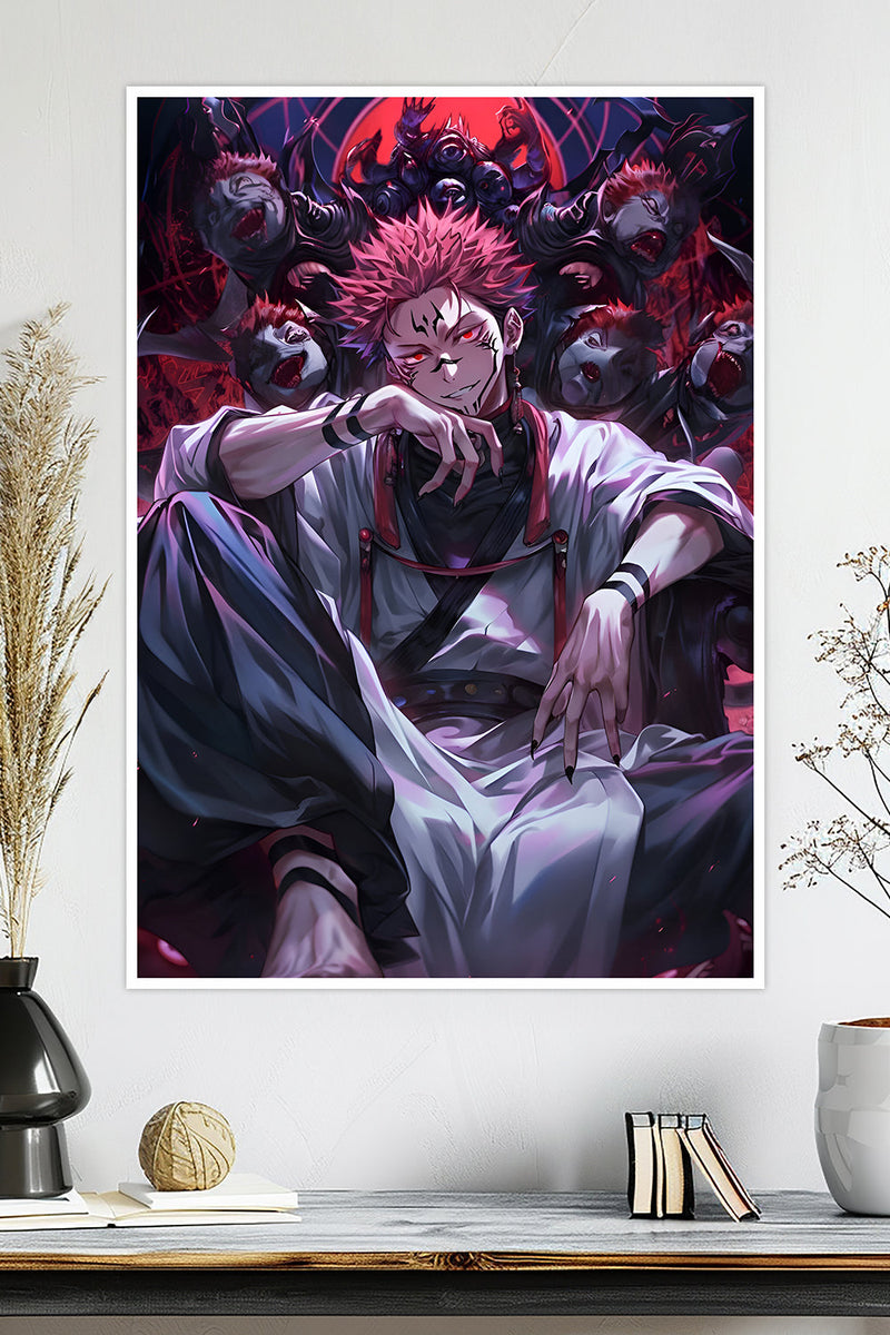Sukuna Throne | Jujutsu Kaisen | Anime Poster – ThePosterPalette